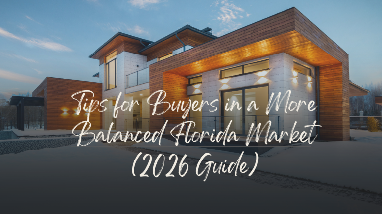 Tips for Buyers in a More Balanced Florida Market (2026 Guide) - Grace ...